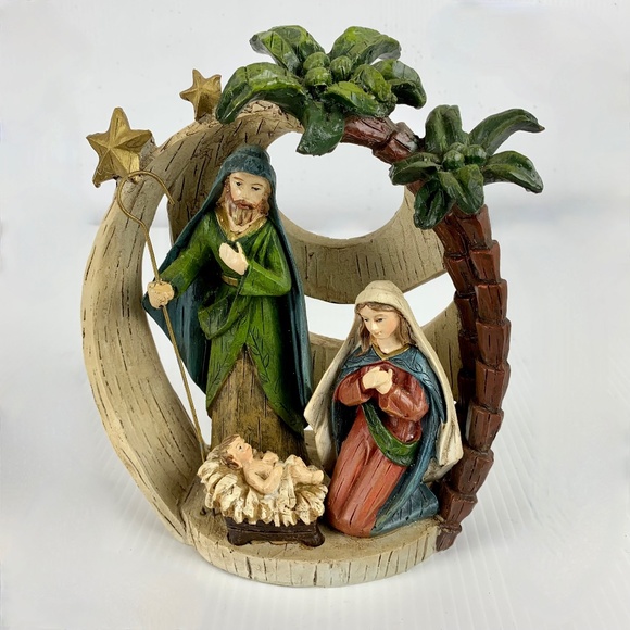 Jingle Bell Lane | Holiday | Jingle Bell Lane Nativity Oval Statue Holy ...